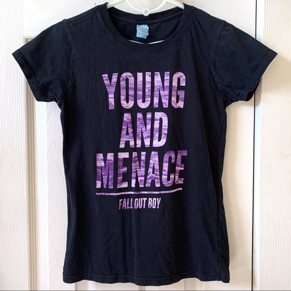 Hot Topic | Tops | Fall Out Boy Young And Menace Black Purple Band ...